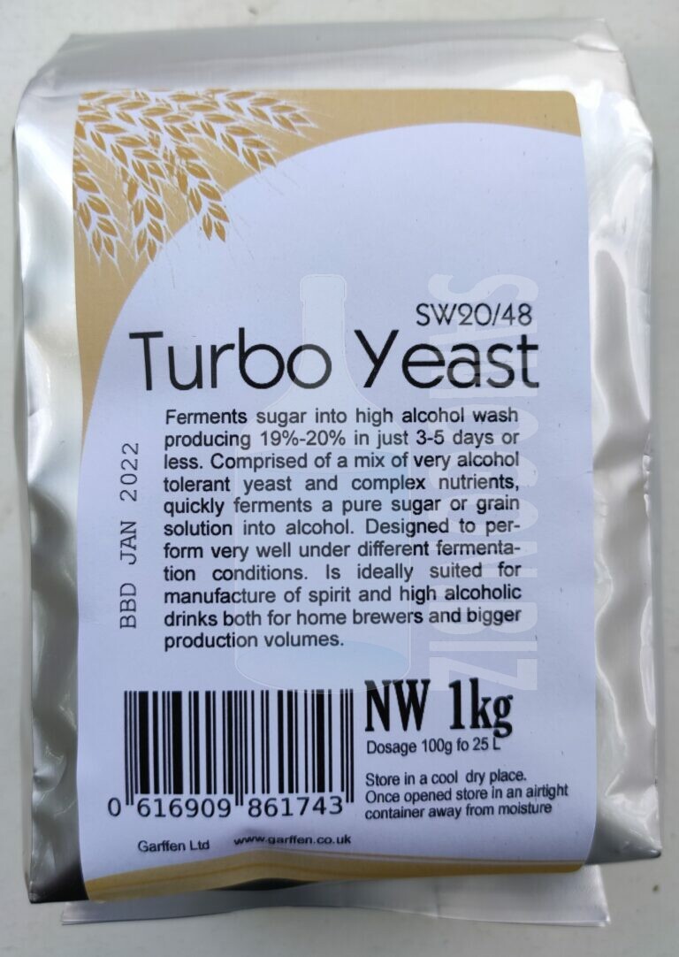 Turbo Yeast SW20 1Kg турбо дрожжи - samogon.biz спиртовые дрожжи